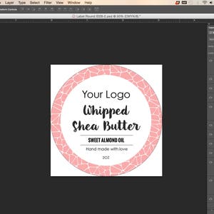 Shea Butter Label Template, Body Butter Label, Carrier Oils Label ...
