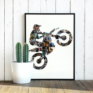 Biker Photo Collages Template,motorcycle Shape ,2 Motorcycle Templates ...