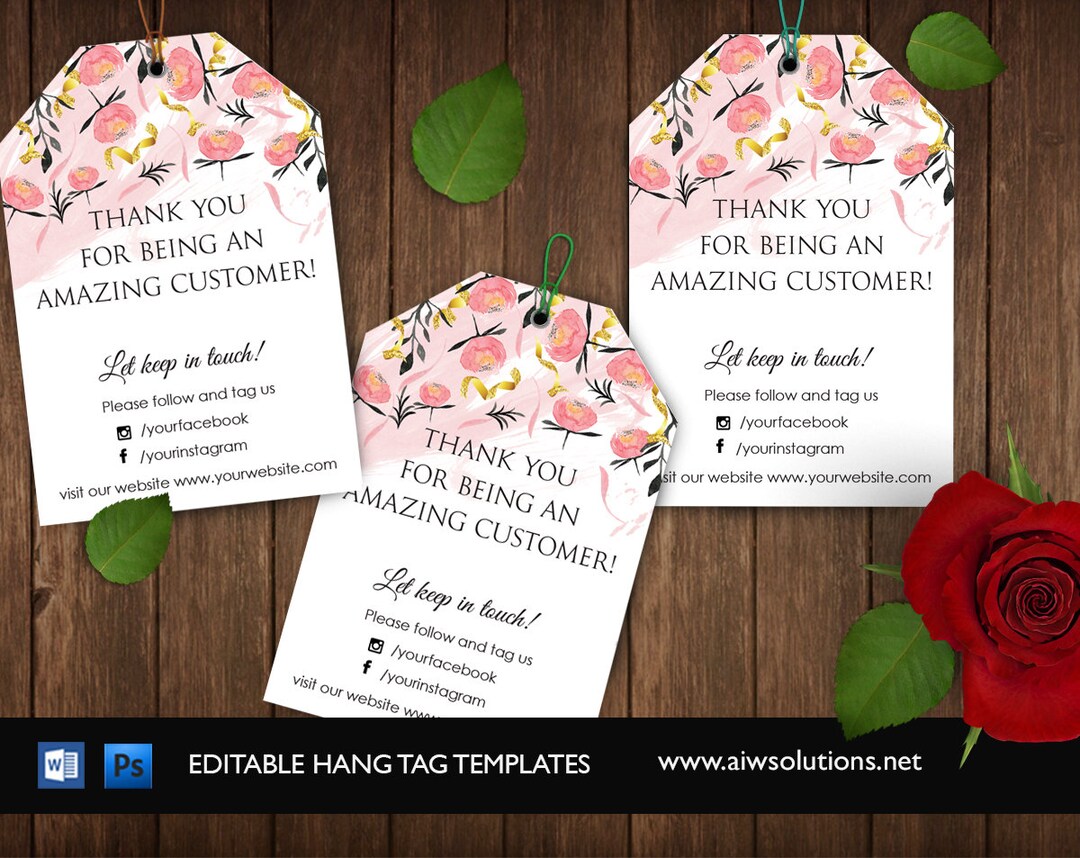 Small Business Mini Tags , Thank You Tags, Gift Tags, Business ...