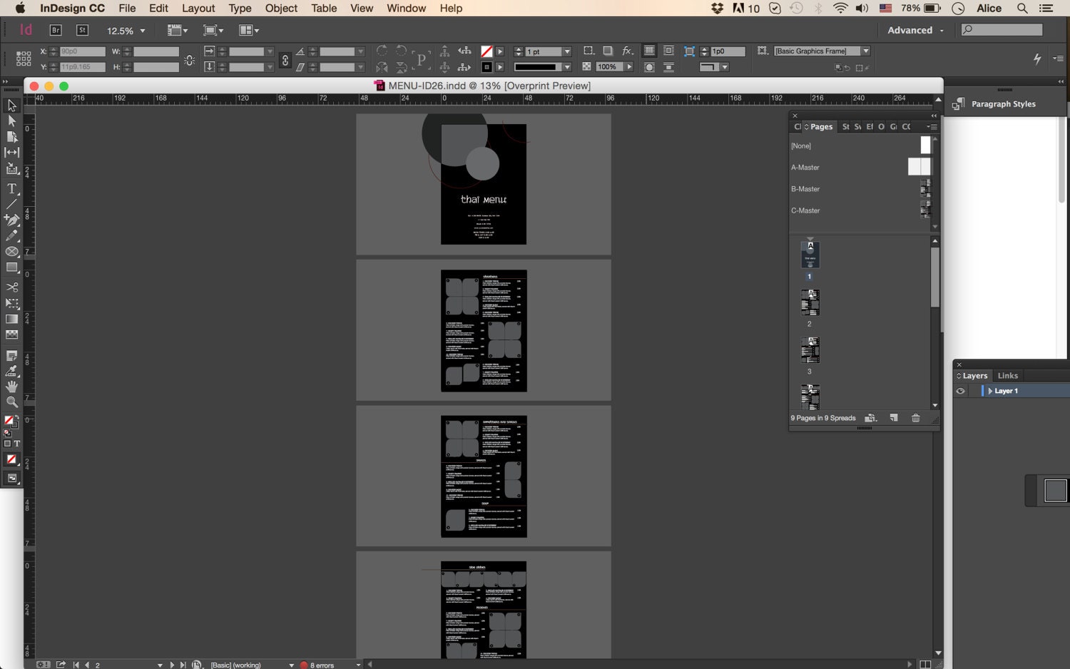 Buy Food Menu Template Cocktail Menu Restaurant Menu Thai Menu Online ...