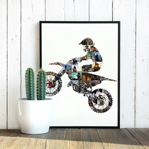 Biker Photo Collages Template,motorcycle Shape ,2 Motorcycle Templates ...