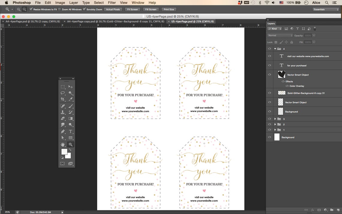 Editable Thank You Tag Product Thank You Tag Shop Hang Tag - Etsy