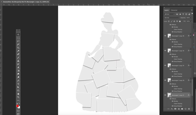 Princess photo collage template Cinderella Disney Photo | Etsy