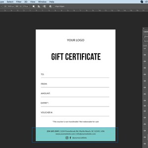 Simple Gift Voucher Template, Gift Certificates Word Template, Gift ...