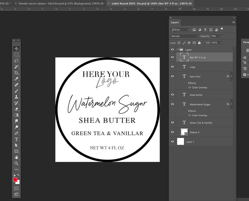Minimal Cosmetics Label Simple Product Label Black and White - Etsy