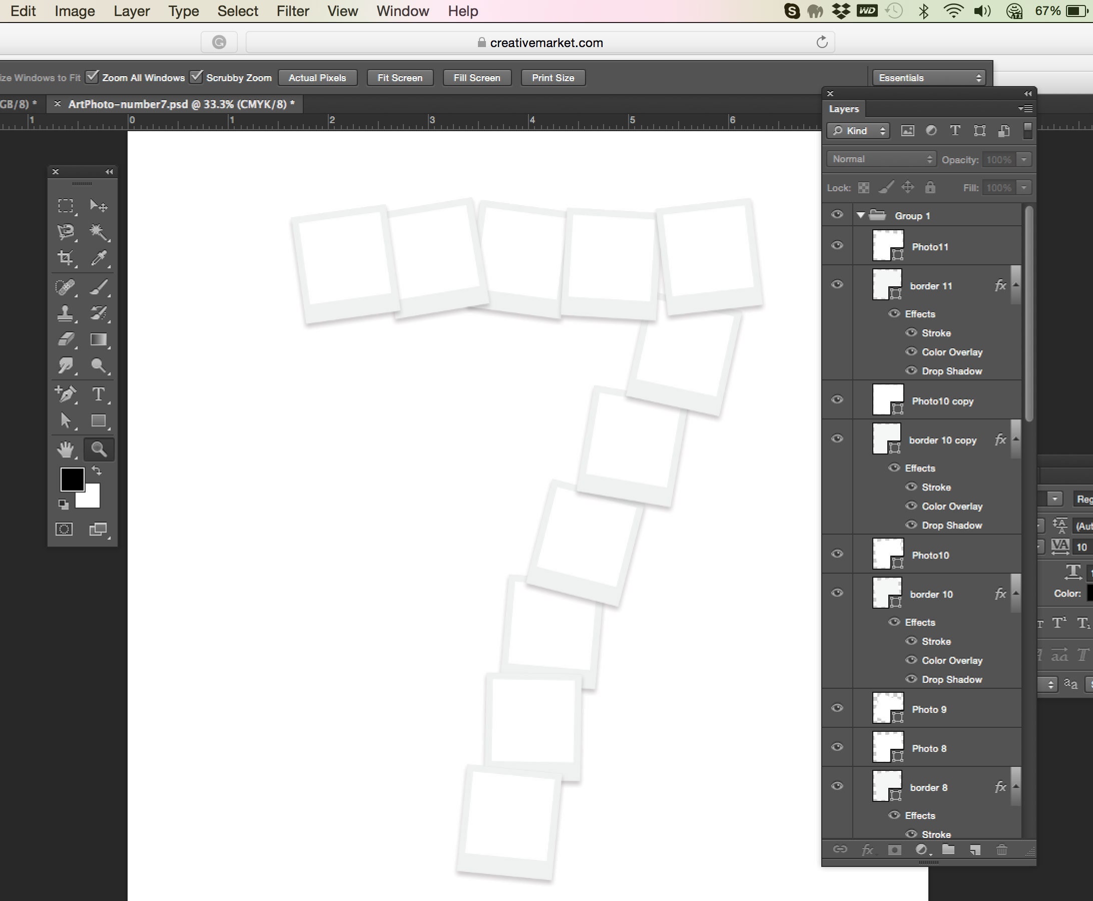 Number Seven Birthday Gift Photography Storyboard Collage | Etsy