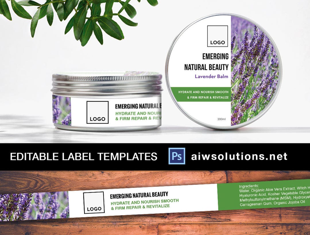 Editable Labels, Printable Mason Jar Labels Template, Scrubs & Bath ...