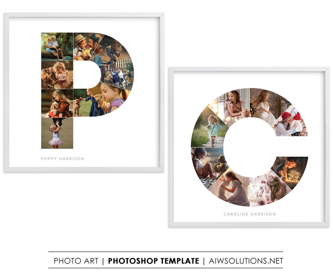 Letter C Photo Collage Alphabet Photo Collage C Within - Etsy