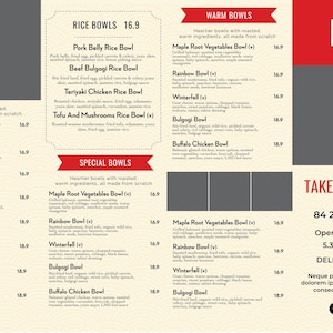 Takeout Menu Template, Canva Quad Fold Menu Template, Restaurant Menu ...