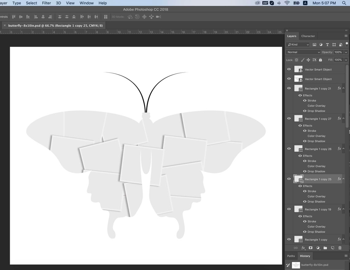 Butterfly Photo Collage Template, Butterfly Baby Shower Ideas ...