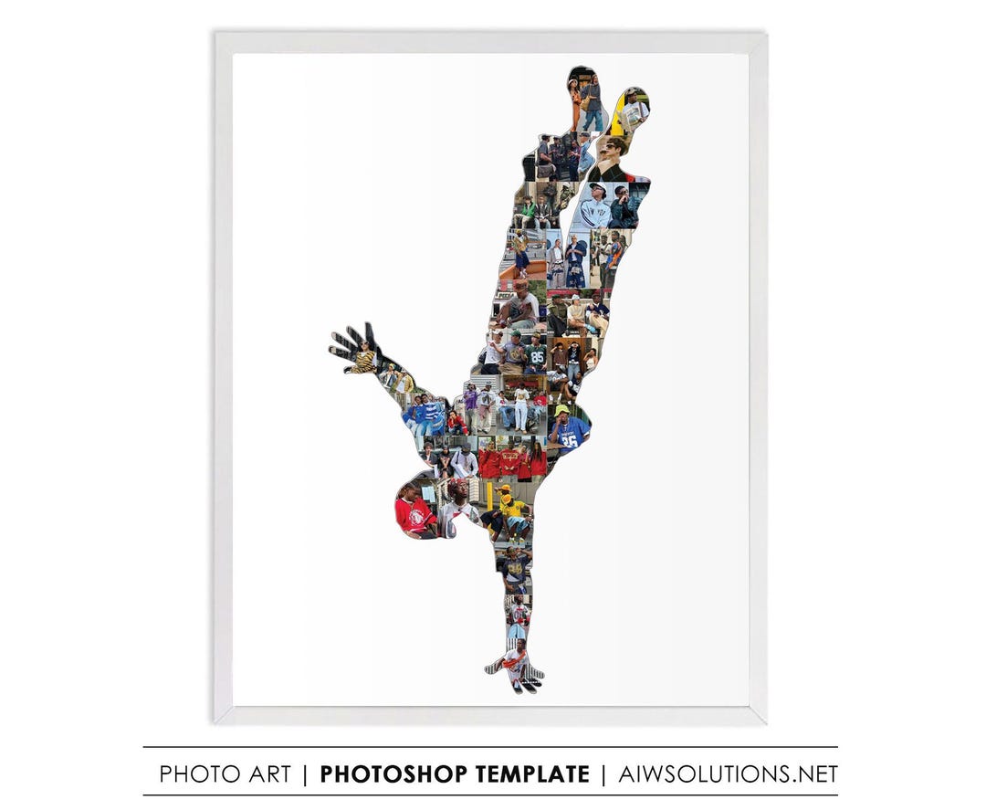 Hip Hop Boy Photo Collage Template, Boy Dance Collage, Street Dance ...