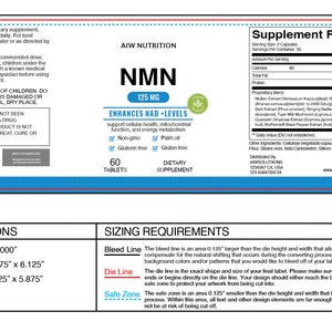 Dietary Supplement Label Template, Sleep Support Label Template,nmn ...
