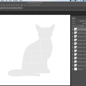 Cat Shape Photo Collage, Pet Photo Collage, Kitty Photo Collage, Pet ...