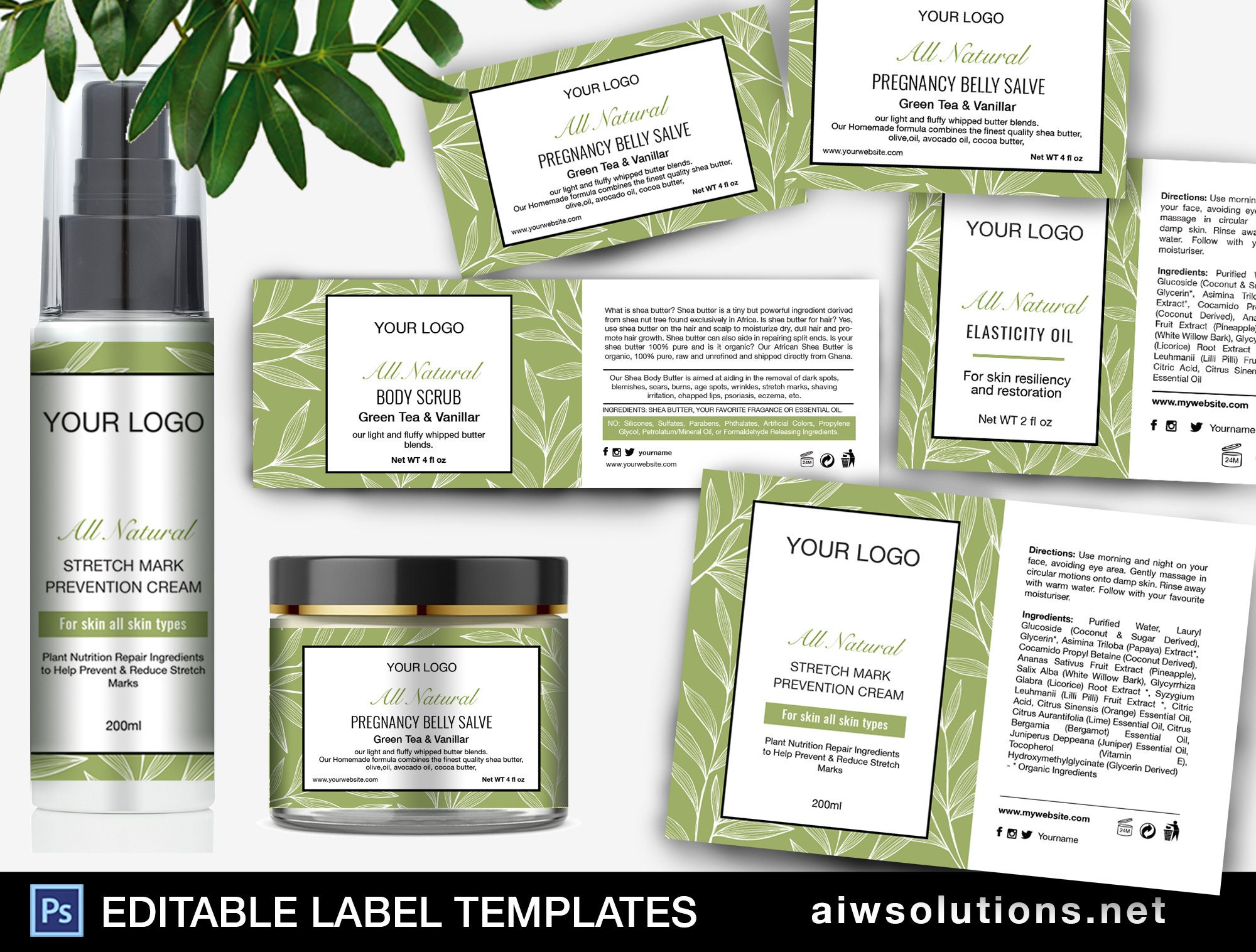 Cosmetics Label Scrubs & Bath Label Body Wash Label Milk | Etsy