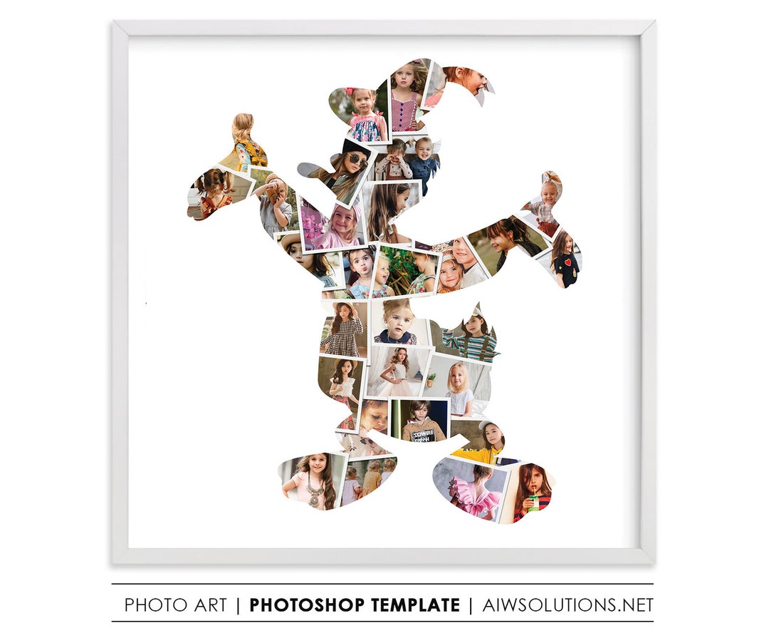 Photoshop Donald Duck Photo Collage, Disney Photo Collage, Disney Photo ...
