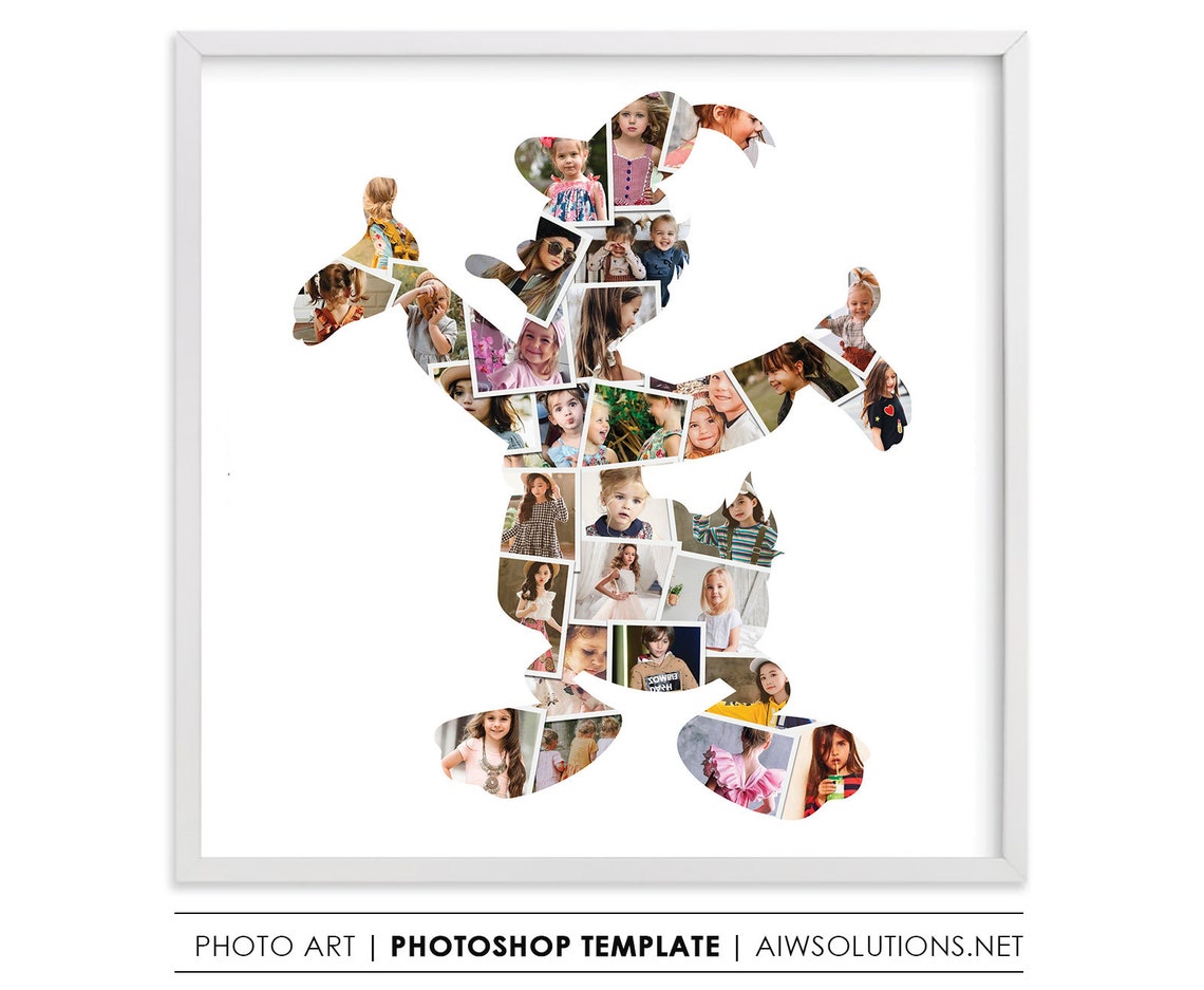 Photoshop Donald Duck Photo Collage, Disney Photo Collage, Disney Photo ...