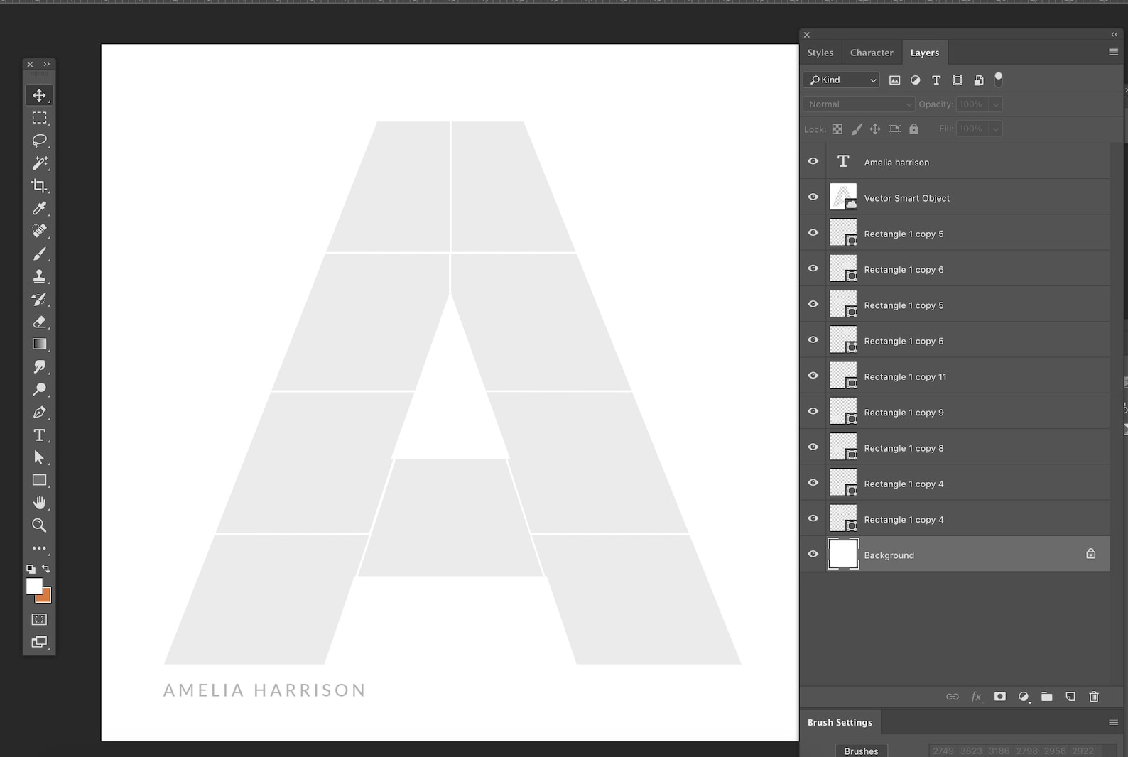 Letter A Photo Collage , Alphabet Photo Collage , A Within Letters of ...