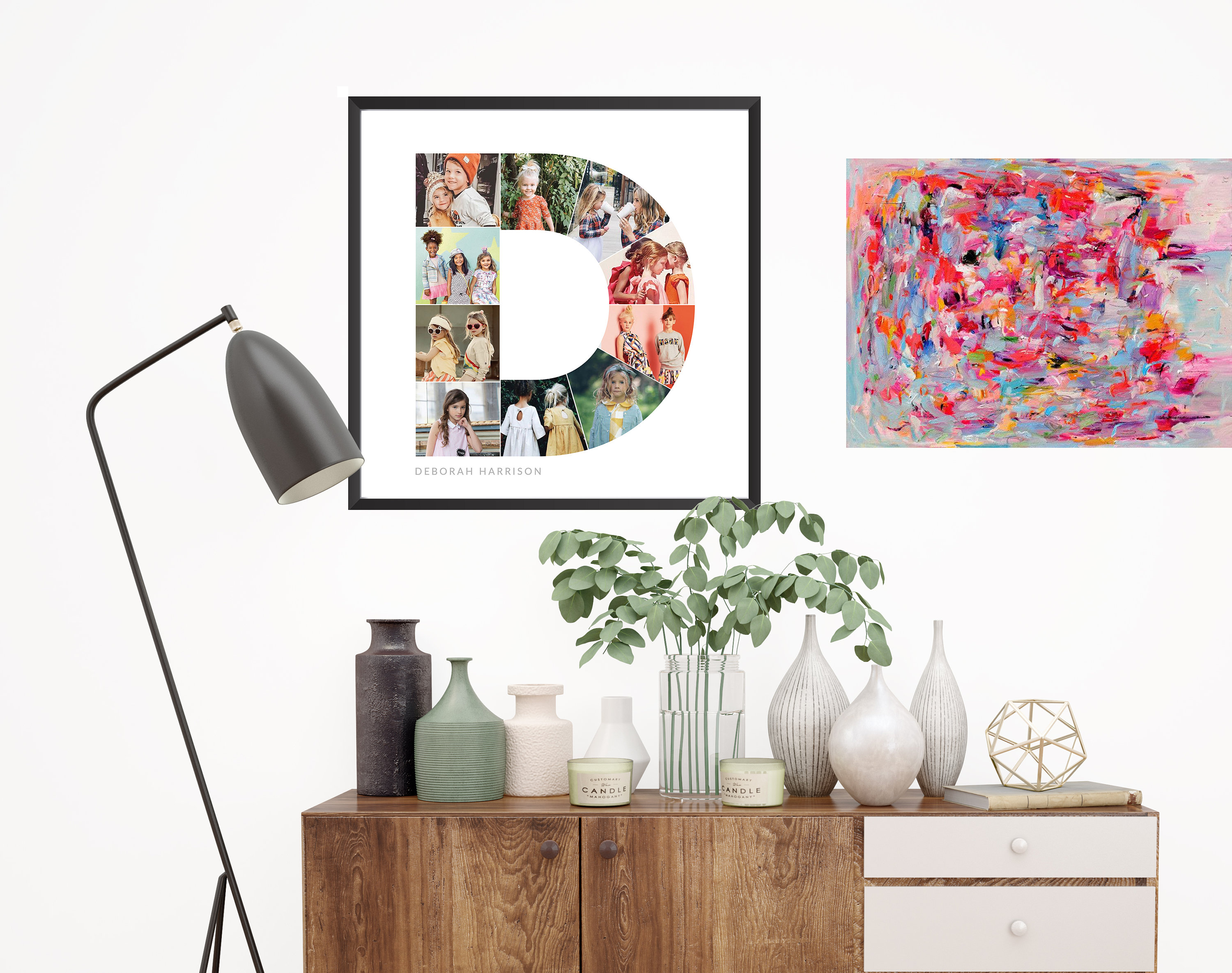 Letter D Photo Collage Alphabet Photo Collage D Within | Etsy