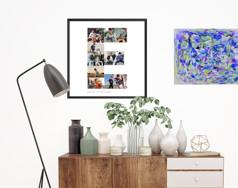 Letter E Photo Collage Alphabet Photo Collage E Within - Etsy