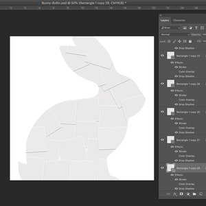 Hare Shape Photo Collage, Rabbit Shape Photo Collage, Easter Bunnies ...