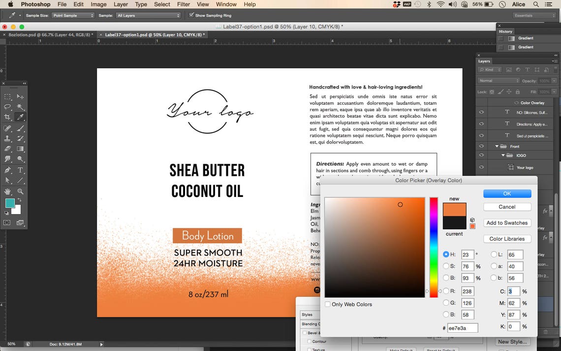 Modern Label, Product Label,dandelion Label, Wild Flower Label Template ...