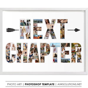 Retirement Photo Collage, Farewell Gift Collage, Next Chapter Photo ...