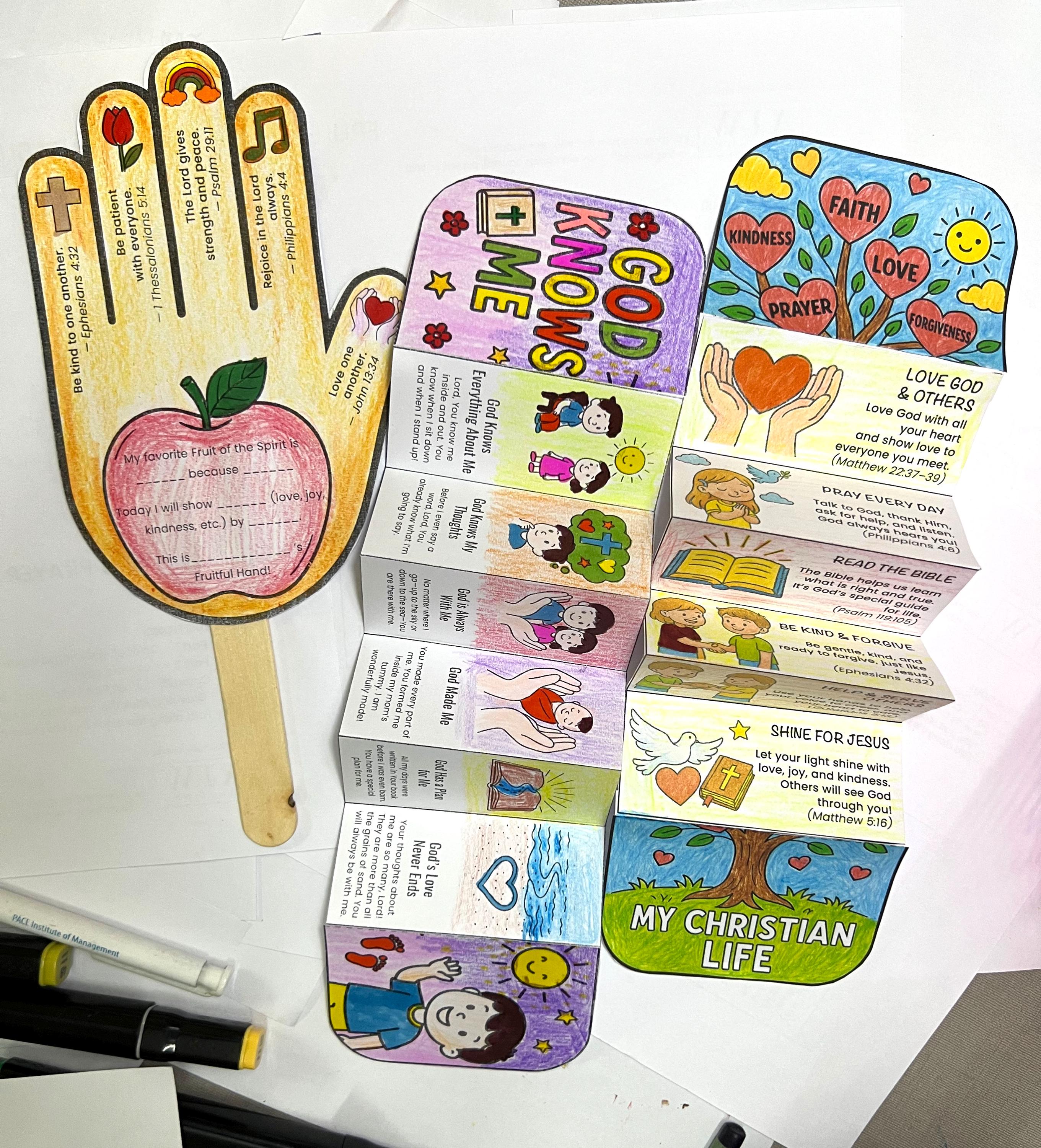 God Knows Me Foldable Craft Printable, Psalm 139 Bible Craft, Bible ...