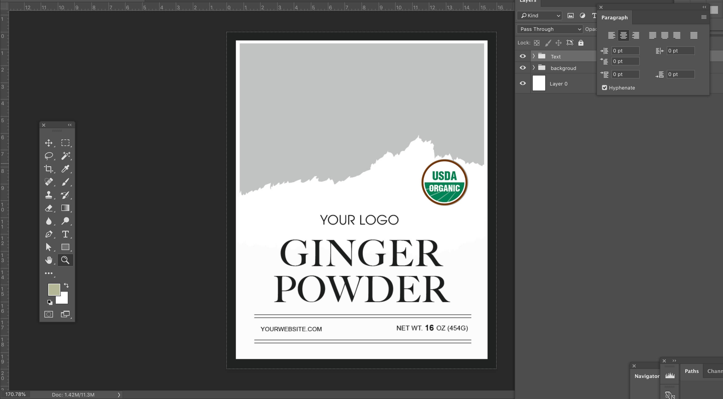 Pouch Label Template Label Design Editable Product Labels - Etsy