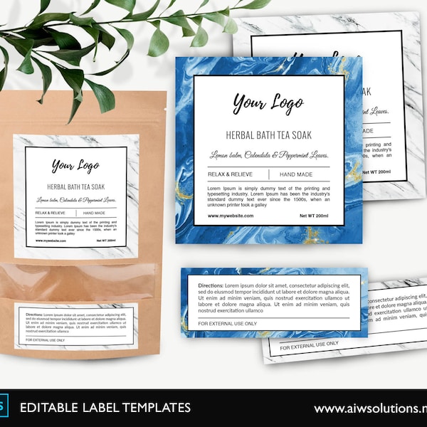 Stand up Pouch Label - Etsy