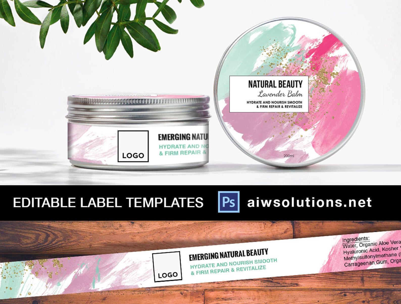 Editable Labelscosmetic Label Template Lotion Labelshampoo - Etsy