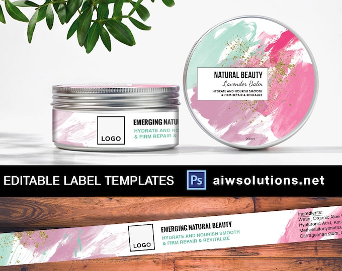 Editable Labelscosmetic Label Template Lotion Labelshampoo - Etsy