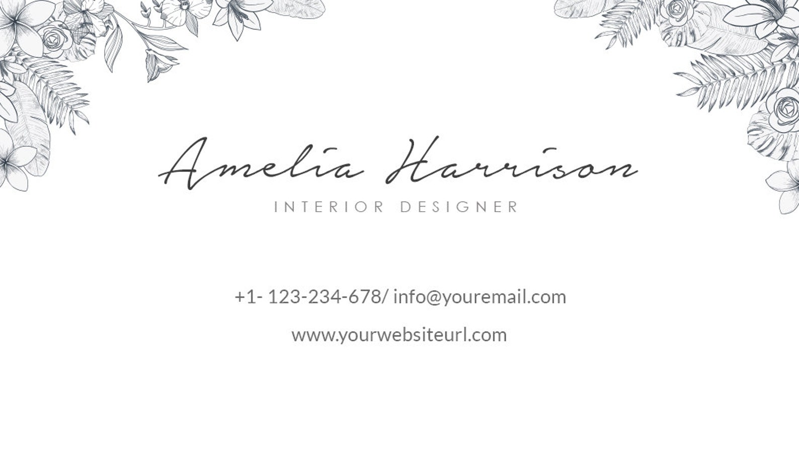 Business Card Template Name Card Template Photography Name | Etsy