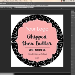 Shea Butter Label Template, Body Butter Label, Carrier Oils Label ...