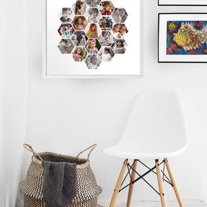 Honeycomb Photo Collage Template, Honeycomb Photo Collage Template ...