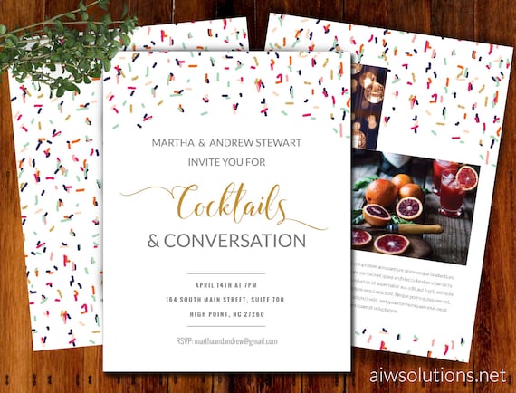 Invitations event templatesave the date template Flyer | Etsy