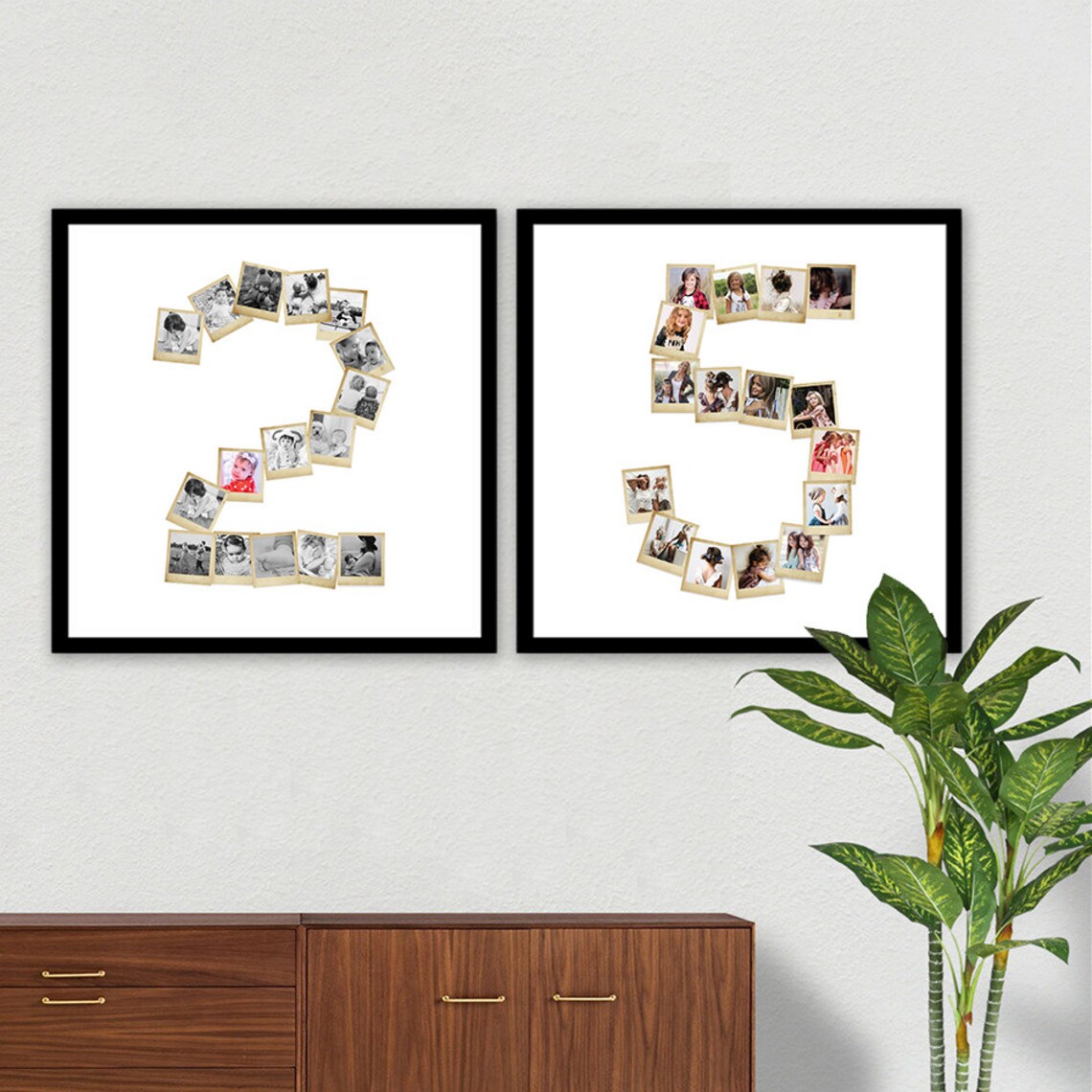 Number Seven Birthday Gift Photography Storyboard Collage | Etsy