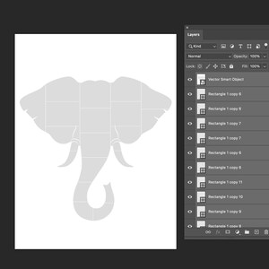 Elephant Picture Collage Templates , Elephant Nursery Photo Grid ...