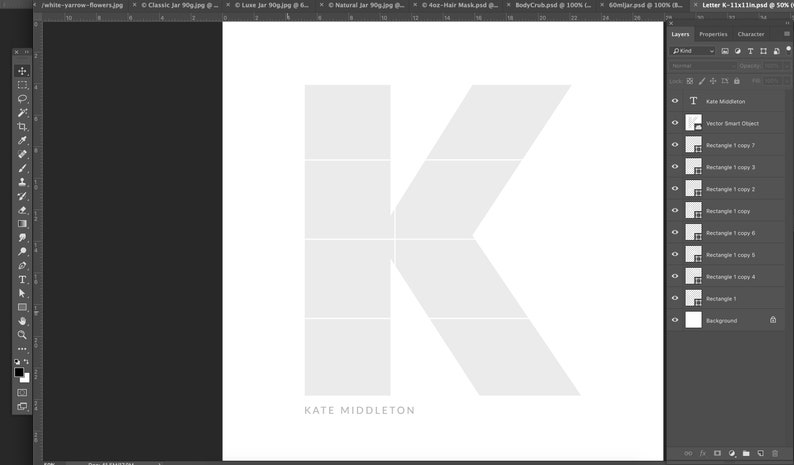 Letter K Photo Collage Alphabet Photo Collage K Within - Etsy