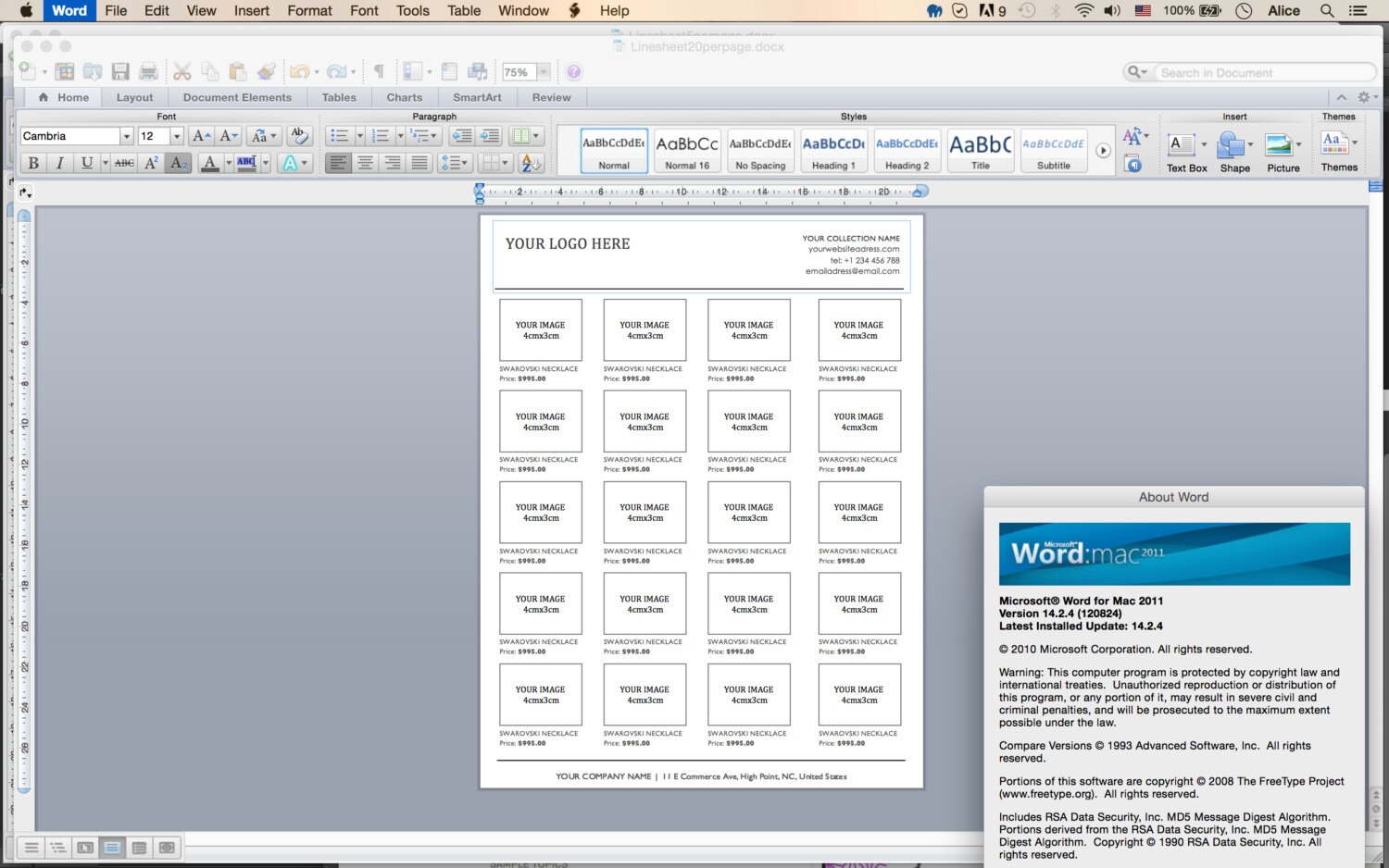 Canva Vertical Line Sheet Wholesale Catalog Template Mini - Etsy