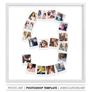 Number Nine Birthday Gift, Photography Storyboard, Collage Board ...