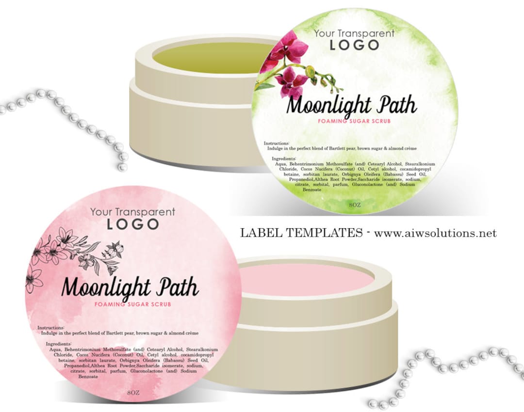 Round Label Template,scrubs & Bath Label, Hang Tag Design,soap Label ...
