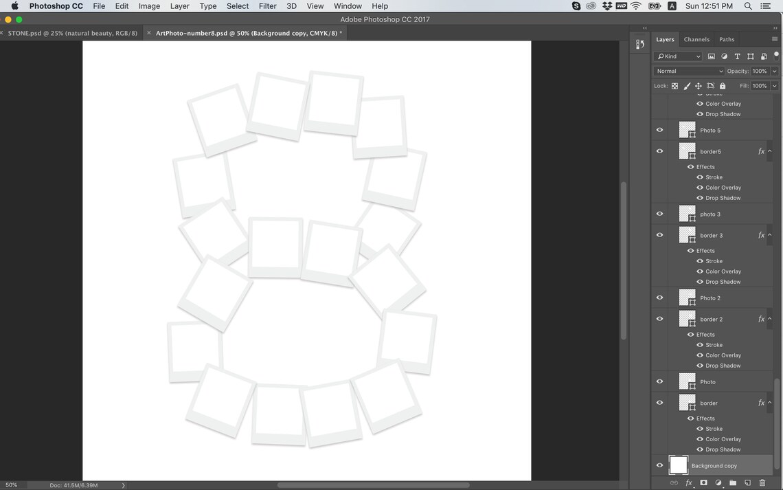 Number Eight Birthday Gift Photography Storyboard Collage | Etsy