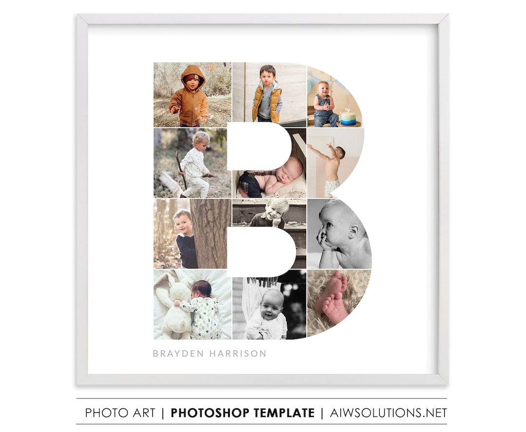 Letter B Photo Collage , Alphabet Photo Collage , B- Within Letters of ...