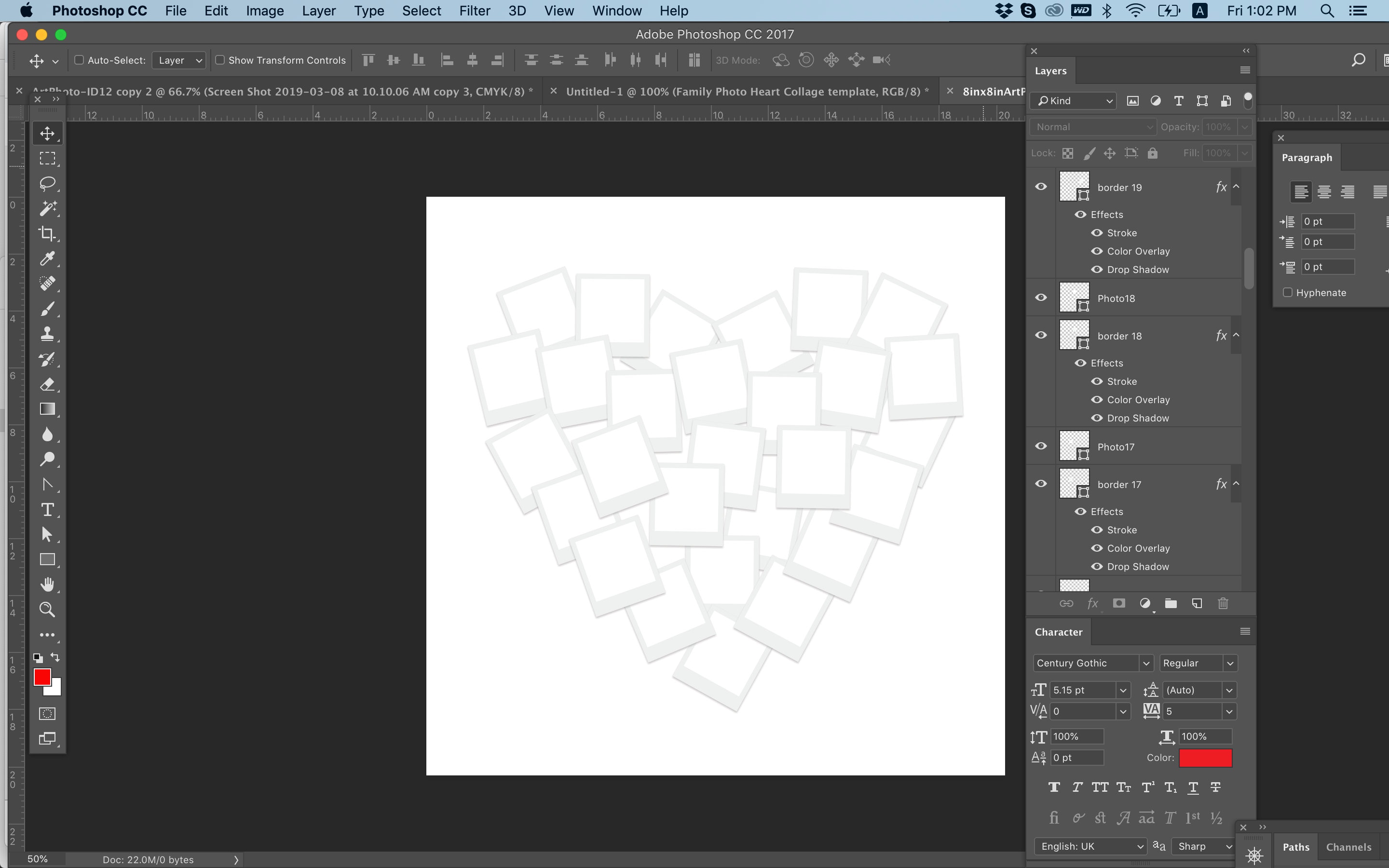 Heart Shape Photo Collage Templates, Heart Photo Collage Template ...