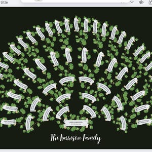 Leaf Design Family Tree Template, Canva Family Tree With Leaf 6 ...