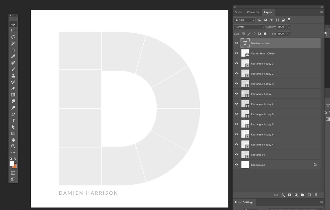 Letter D Photo Collage Alphabet Photo Collage D Within - Etsy