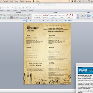 Canva Vintage Menu Templates,restaurant Menu Template, Italia Menu ...
