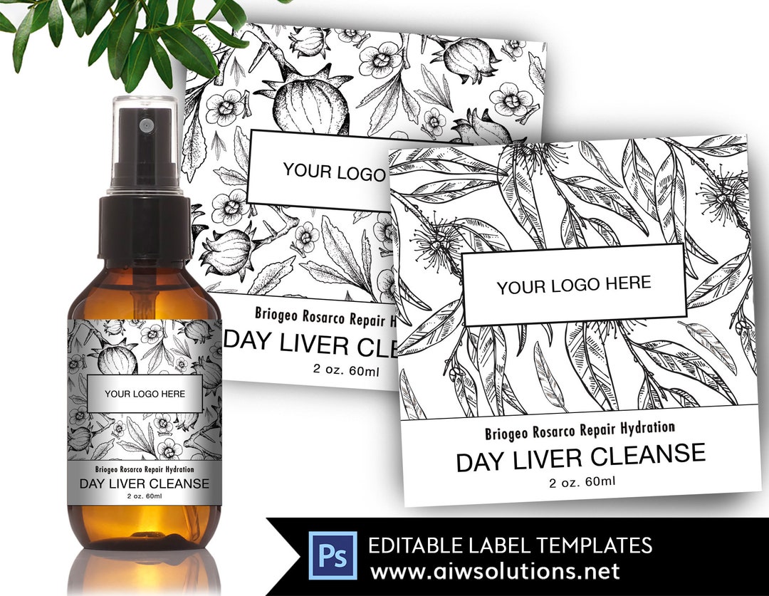 Eucalyptus Label Template,hibiscus Sabdariffa Label,aromatherapy Label ...