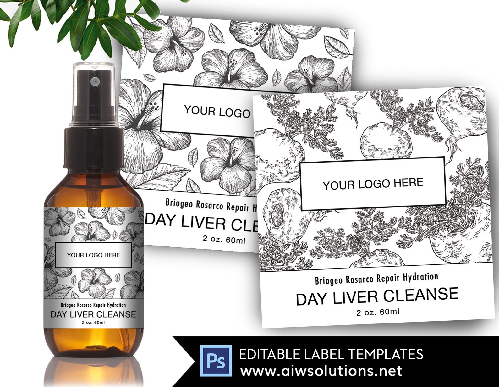 Editable Aromatherapy Label Template Oil Label Template - Etsy