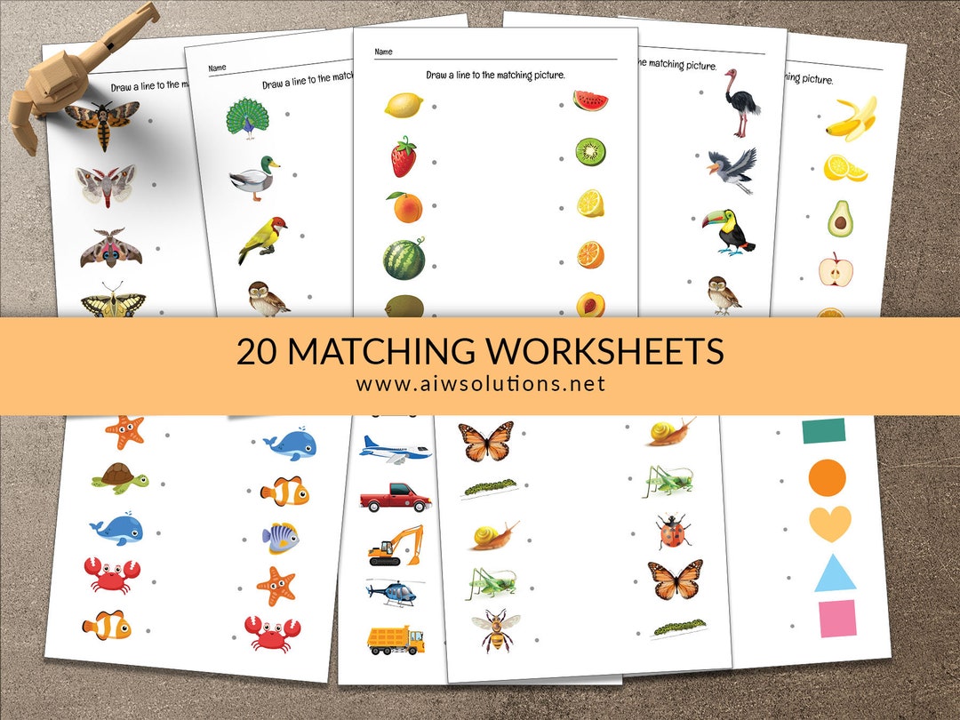 Preschool Busy Book,interactive Picture Matching, Match the Picture ...